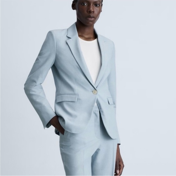 Mango | Jackets & Coats | Mango Light Blue Suit | Poshmark